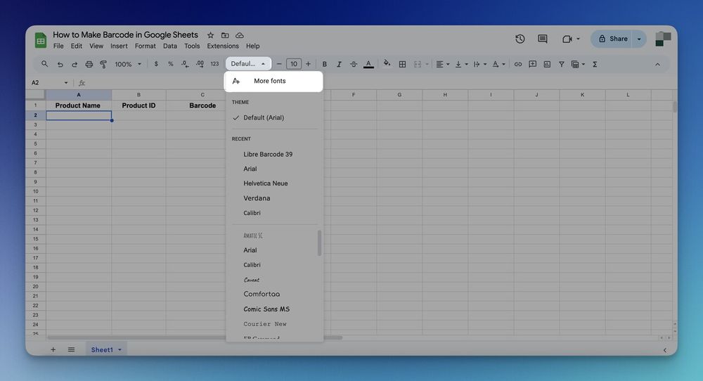 How to Make Barcodes in Google Sheets - Practical Steps