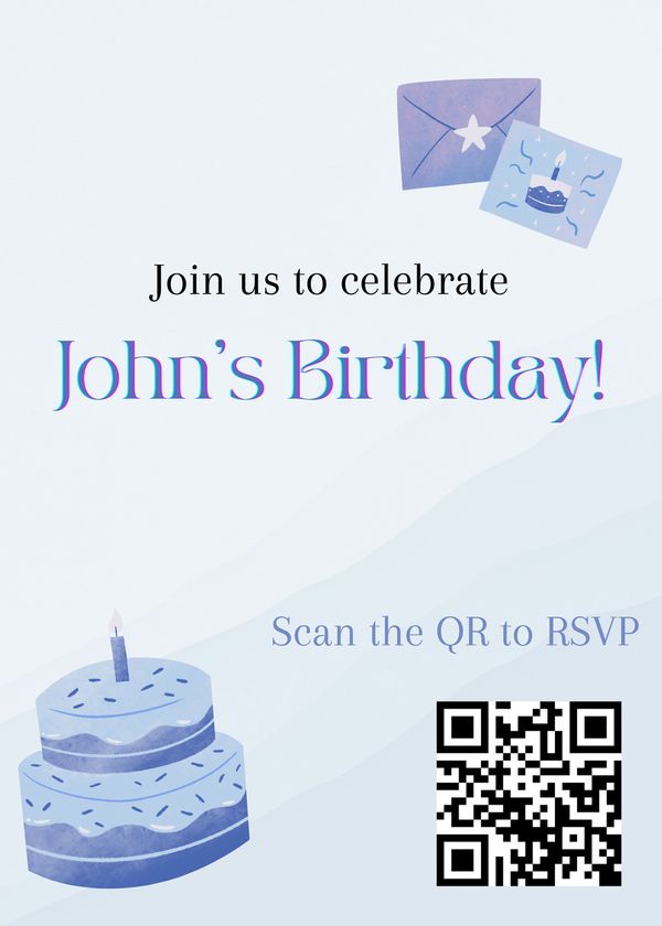 Guide to Print Birthday Invitations with QR Code (Templates)