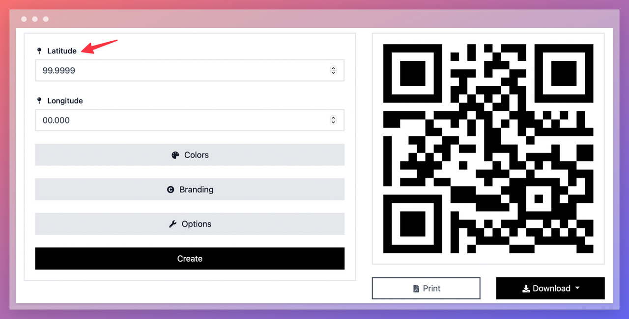 Location QR Code Generator QR Code Dynamic